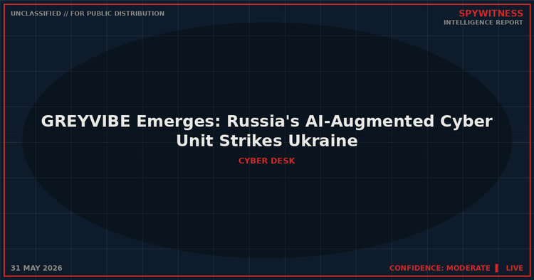 GREYVIBE: Russia's AI Cyber Unit Targets Ukraine | SpyWitness ...